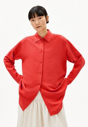 Armedangels Langarmbluse MAALGAA LINO Bluse aus Leinen-Mix Loose Fit