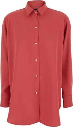 Pla&icirc;n Plain, Femme, Blouses et Chemises, Rouge, Taille: 36 FR Chemise &agrave; manches longues