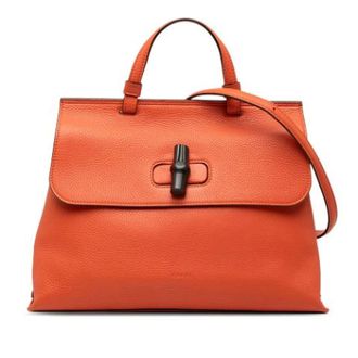 Gucci Sac bandouli&egrave;re Daily Pre-owned - Femme - Pre-owned - Orange - Taille: ONE Size