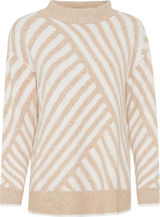 Olsen Pullover, mit Panneaux-Muster, weich