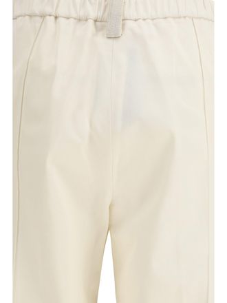 Fabiana Filippi Womens Trousers Cotton Gabardine Cream