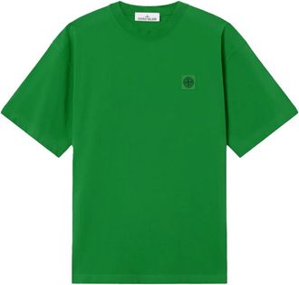 Stone Island Homme, Tops, Vert, Taille: XL T-Chemises