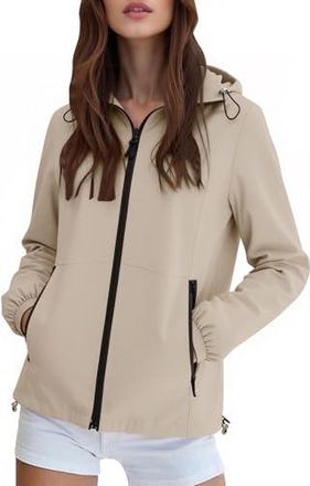 Generic Vestes pour femmes 2026 Veste coupe-vent tendance pour femme, kaki, XXL