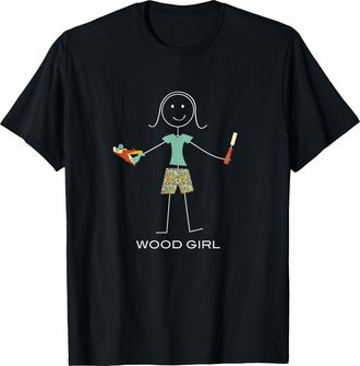 Whyitsme Design Lustige Frauen Holzbearbeitung, M&auml;dchen Holzarbeiter T-Shirt