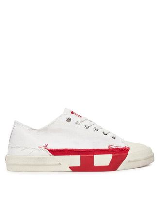 Diesel Sneakers aus Stoff S-D-Verse Low Y03504P8114 HA690 Wei&szlig;