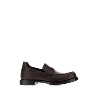 Balenciaga Comfy Logo-plaque Leather Loafers