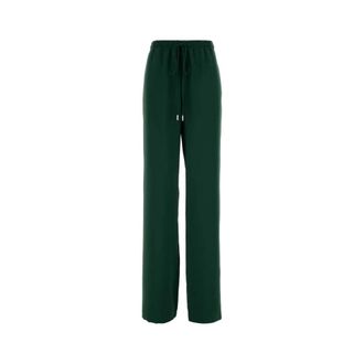 Ermanno Scervino Femme, Pantalons, Vert, Taille: 40 FR Wide Pantalons