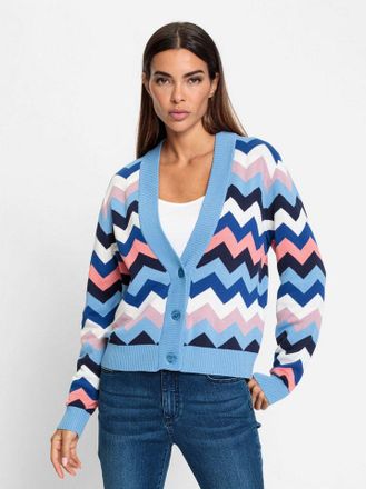 Heine Strickjacke Cardigan Langarm Jacquard