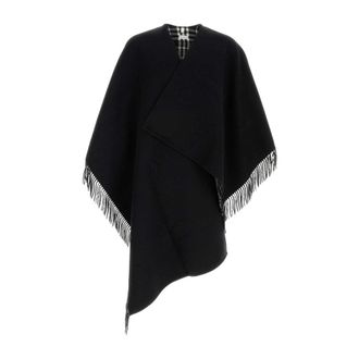 Burberry Wollcape - - Jackets - Damen - Schwarzk - ONE SIZE