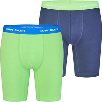 Happyshorts Boxershorts 2 Happy Shorts Jersey Trunk Long Mens Boxer Shorts Pant