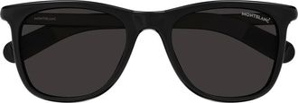Montblanc Montblanc - Lunettes de soleil Mb0496S - unisex - Accessoires - Noir - Taille: 52 MM