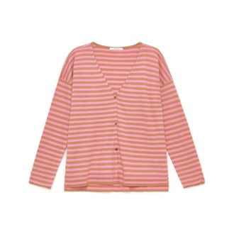 Maliparmi Maliparmi, Femme, Pulls, Rose, Taille: 42 FR Cardigan en toucher doux