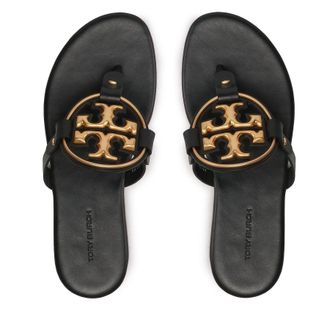 Tory Burch Zehentrenner Tory Burch Metal Miller 136593 Schwarz