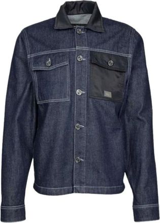 Karl Lagerfeld Homme, Chemises, Bleu, Taille: L Chemise en jean Pre Denim