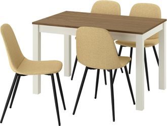IKEA &Aring;LHULT / NORDMANSSK&Auml;R Tisch und 4 St&uuml;hle