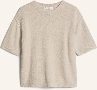 Marc O'Polo Marc Opolo Kurzarm-Pullover grau