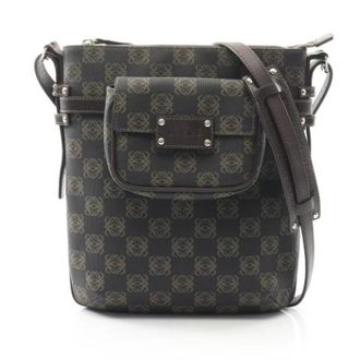 Loewe Pre-owned Canvas Schultertasche - - Pre-owned - Damen - Schwarzk - ONE SIZE