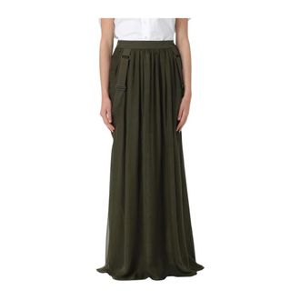 Max Mara Plissee-Maxirock mit Taschen - - Skirts - Damen - Gr&uuml;n - XS