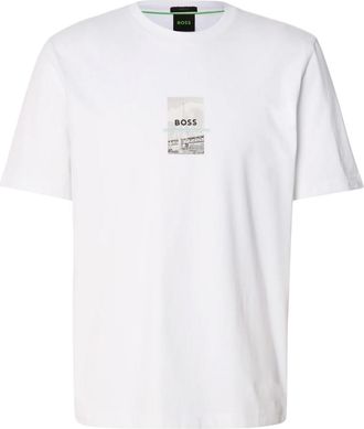 HUGO BOSS T-Shirt f&uuml;r Herren, leger (Wei&szlig;)