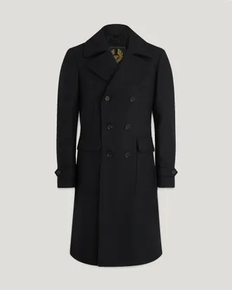 Belstaff Manteau Milford Pour Homme M&eacute;lange De Laine Et Cachemire Noir 44
