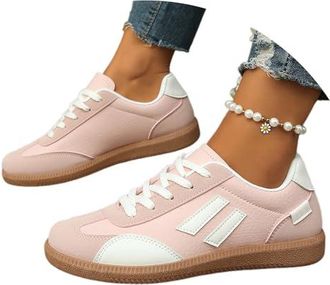 Generic Baskets Enfiler pour Femme Chaussures Décontractées sans Lacet Legere Basket avec Bande Lastique Coussin dair Talon Femmes Soulagement des Pieds Shoes