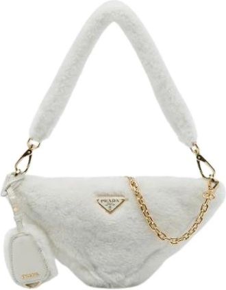 Prada Pre-owned Vintage Shearling Satchel - - Pre-owned - Damen - Wei&szlig; - ONE SIZE