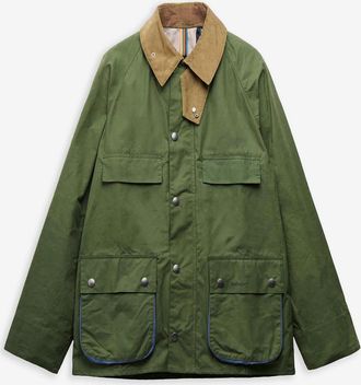Barbour Paul Smith loves Barbour Wachsjacke Bedale mit Cord-Details in
