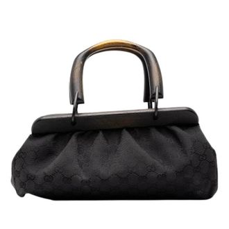Gucci Pre-owned Vintage Canvas Handbag - - Pre-owned - Damen - Schwarzk - ONE SIZE