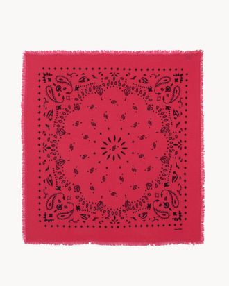 Kujten Grand bandana cachemire imprim&eacute; - Grand Bandana Hachiko