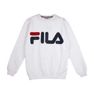 Fila Homme, Sweatshirts et sweats à capuche, Blanc, Taille: XL SweaT-shirt ras du cou classique à logo