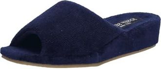 Josef Seibel Marseille 01 Pantoufles pour femme, largeur G (normal), bleu foncé, 37.5 EU