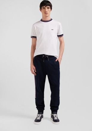 Eden Park T-shirt Manches Courtes En Coton Blanc Coupe Slim Bords-c&ocirc;tes Eden Park