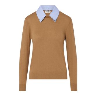 Liu Jo Round-Neck Strickwaren - - Knitwear - Damen - Beige - S
