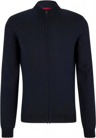 HUGO BOSS Homme, Pulls, Bleu, Taille: XL San Jorge-M Knit Fullzip