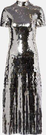 Self Portrait Robe midi &agrave; sequins