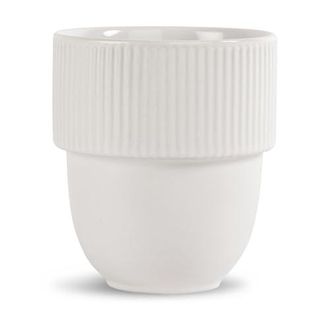 Sagaform Inka Tasse aus Steingut in der Farbe Wei&szlig;, 9x8 cm, 27cl, 5018431