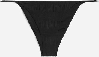 Arket Gesmokte Bikinihose -Schwarz