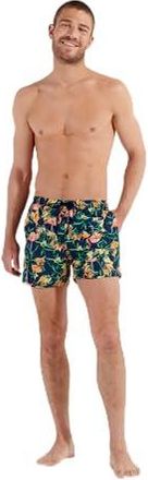 HOM Short de Bain Flamingo Board, Imprim&eacute; flamand Rose Fond Marine, L Mens