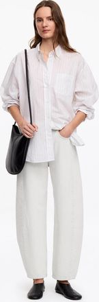 Arket BLOOM Barrel Jeans -Wei&szlig;