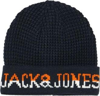 Jack & Jones Jacwaffle Beanie Bonnet, Blazer Bleu Marine, Taille Unique Homme