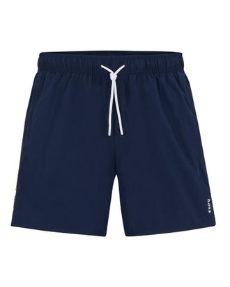 HUGO BOSS Leichte und schnelltrocknende Badehose mit Seitenstreifen in