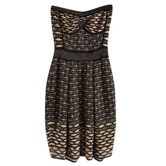 Missoni Strapless Metallic Knit Dres Size S