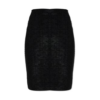 Balmain Rock mit Samt-Finish - - Skirts - Damen - Schwarzk - XS