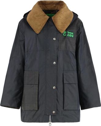 Barbour Femme, Manteaux, Bleu, Taille: 36 FR Waxed Duffle Coat