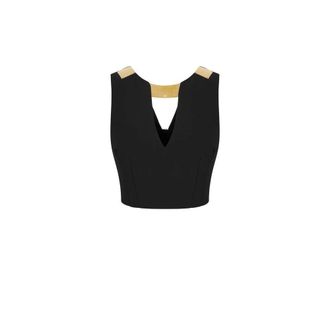 Elisabetta Franchi Damen, Oberteile, Schwarzk, 2XLGr&ouml;&szlig;e