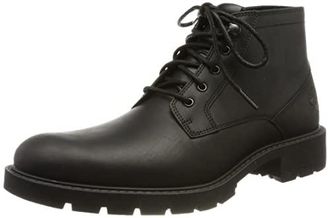 Timberland Homme Elmhurst Chukka WR Basic Botte Tendance, Black Full Grain, 50 EU