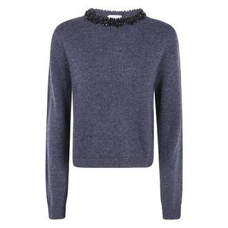 Semicouture Round-Neck Strickwaren - - Knitwear - Damen - Grau - L