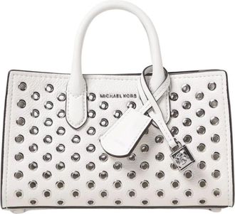 Michael Kors Femme, Sacs, Blanc, Taille: ONE Size Jet Set Charm Tote Perforated Leather