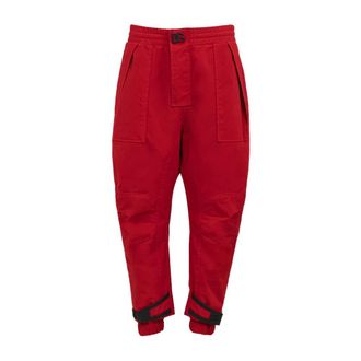 Dolce & Gabbana Cargo-Hose mit gepr&auml;gtem Logo - - Trousers - Herren - Rot - M