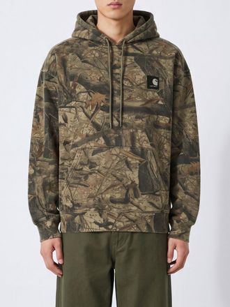 Carhartt Work in Progress Sweat &agrave; capuche en coton camouflage avec poche kangourou